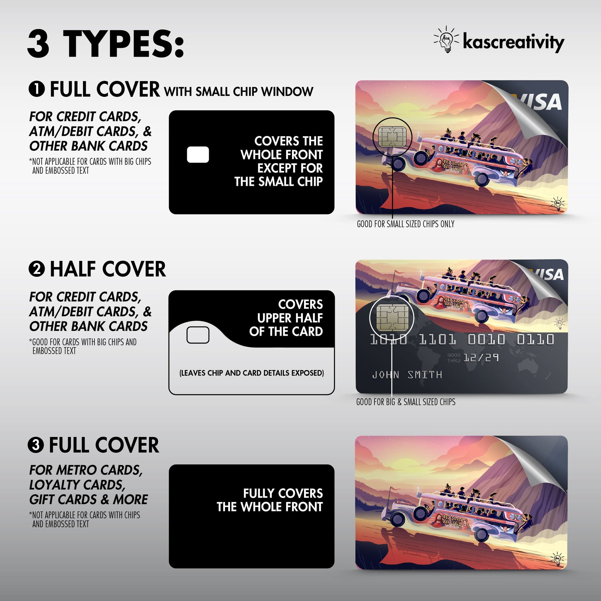 Illustrated Collection - Card Skin Stickers – kascreativity