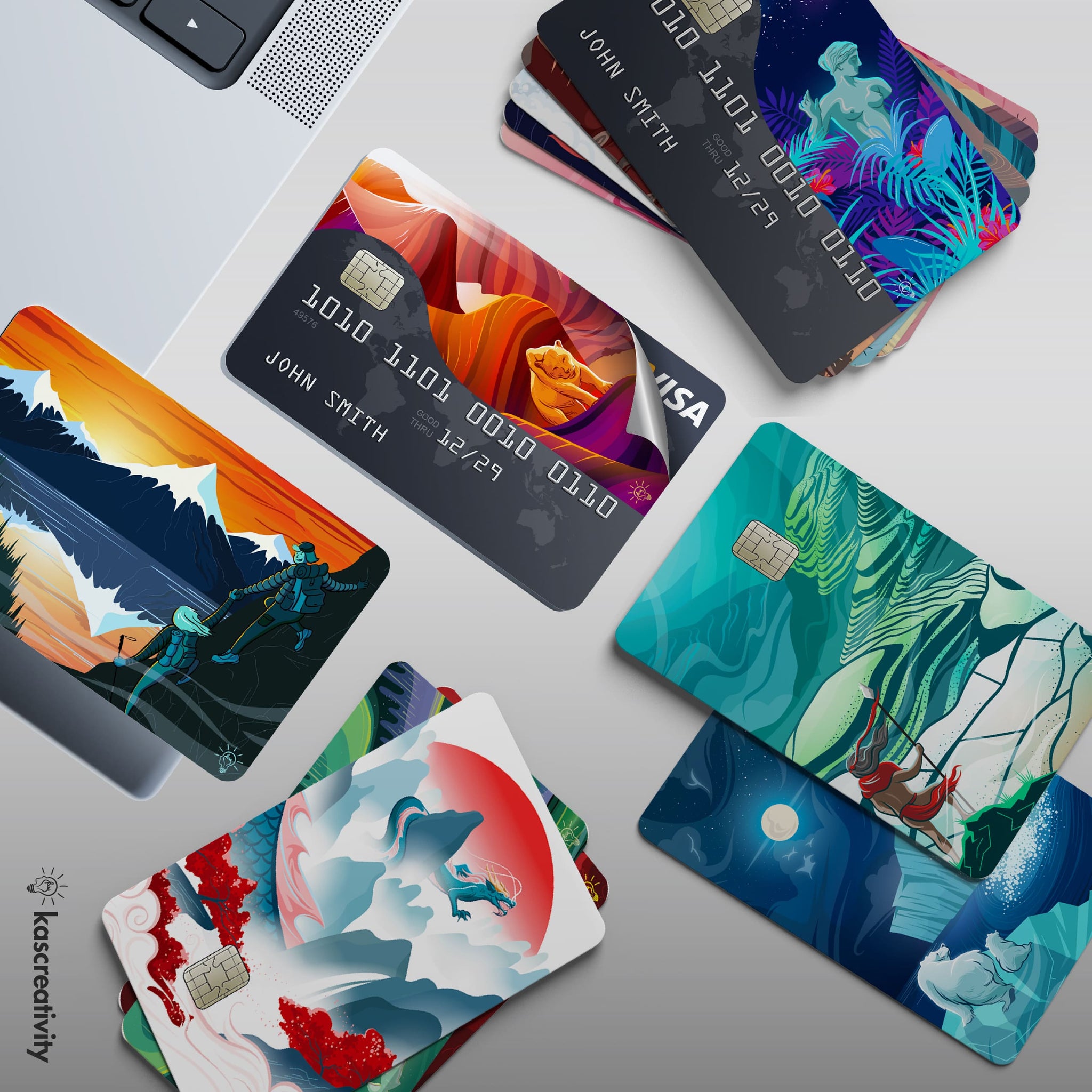 Illustrated Collection - Card Skin Stickers – kascreativity